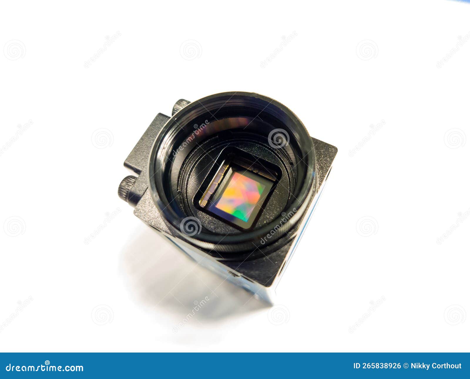 Camera Sensor Area Reflecting Light Stock Photo - Image of reflecting ...