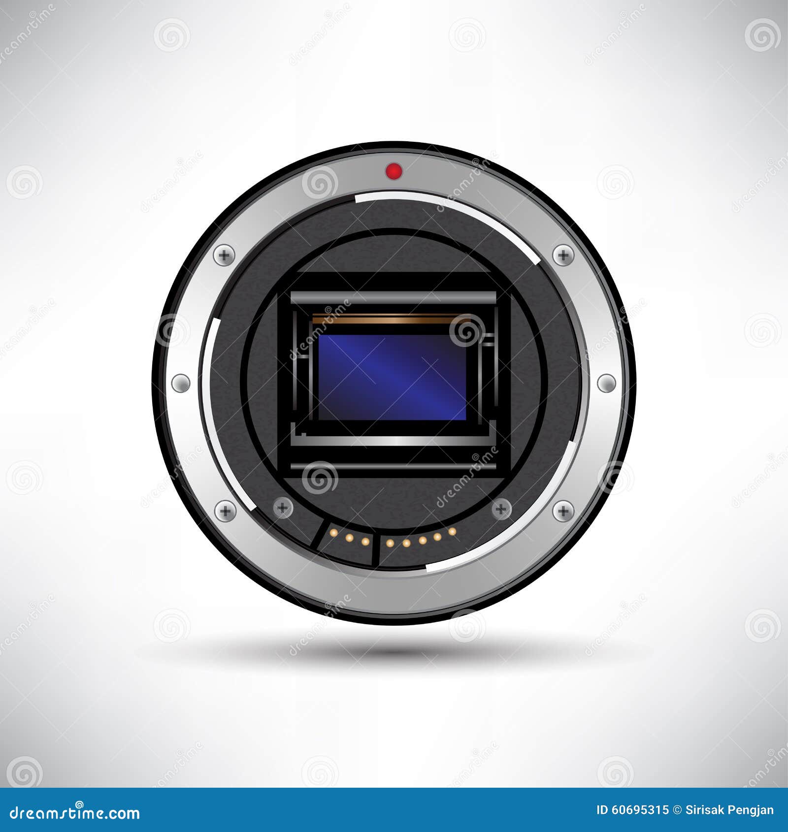 Camera sensor stock illustration. Illustration of electrical - 60695315