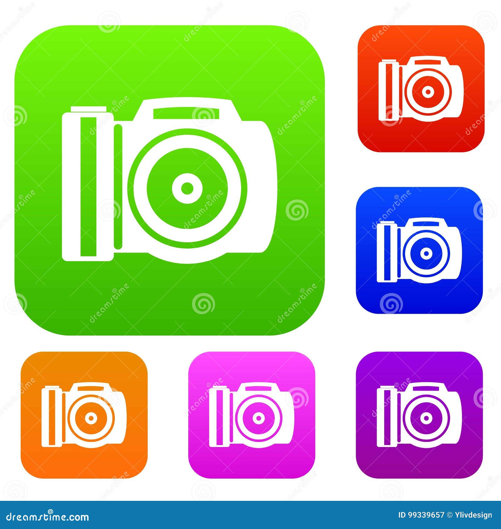 Camera set collection stock vector. Illustration of body - 99339657