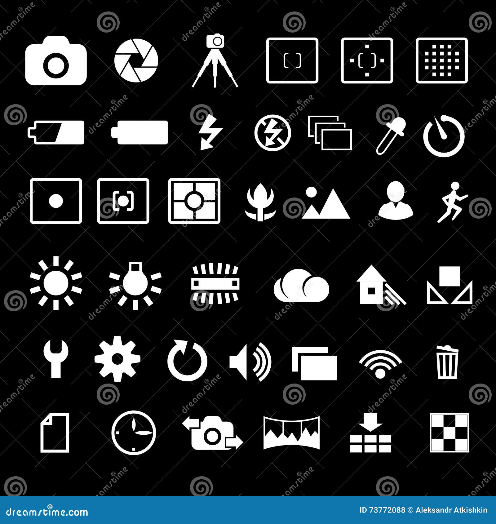 Camera Settings Icon Vector Illustration | CartoonDealer.com #73772088