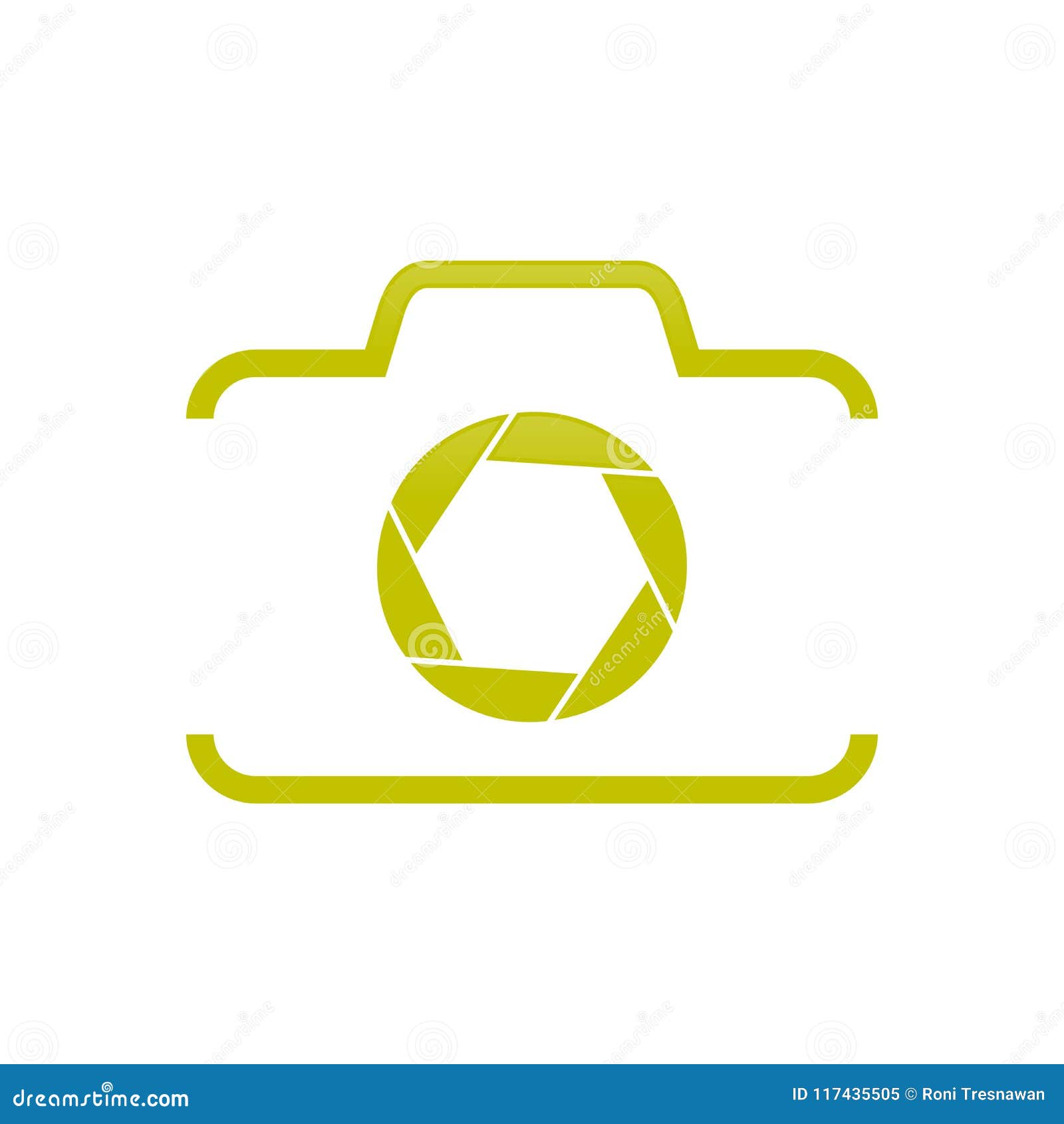 Camera Shape Half with Shutter Symbol Design Stock Vector ...