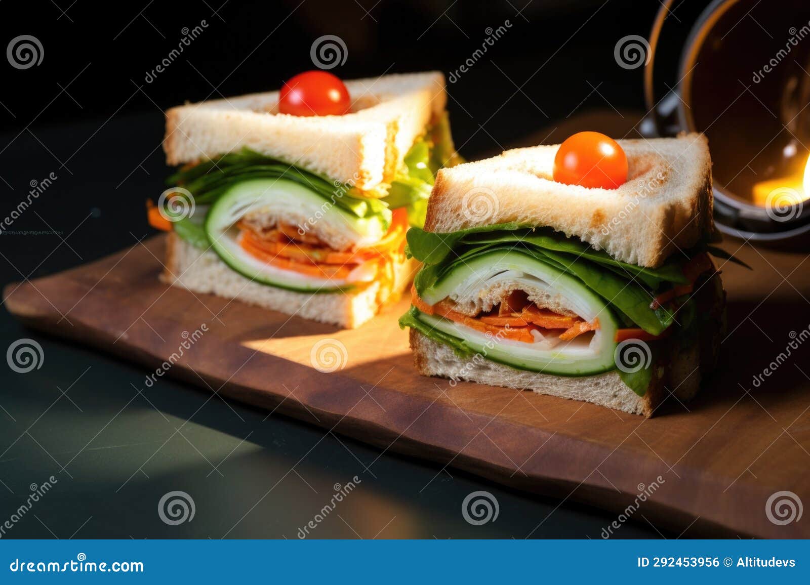 Camera-shaped Sandwich with Carrot Light Detail Stock Photo - Image of ...