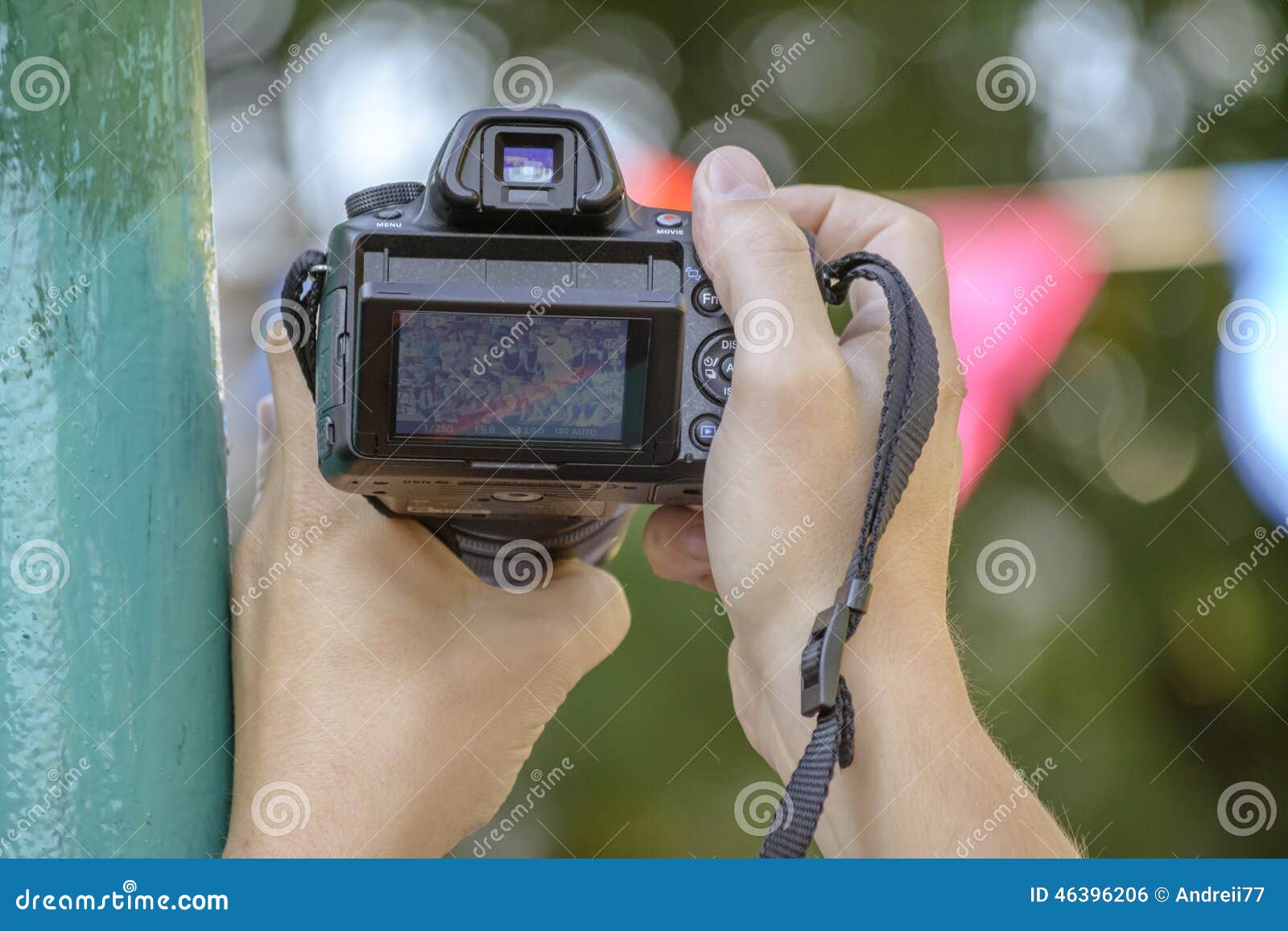 Camera shooting is stock photo. Image of photographing - 46396206