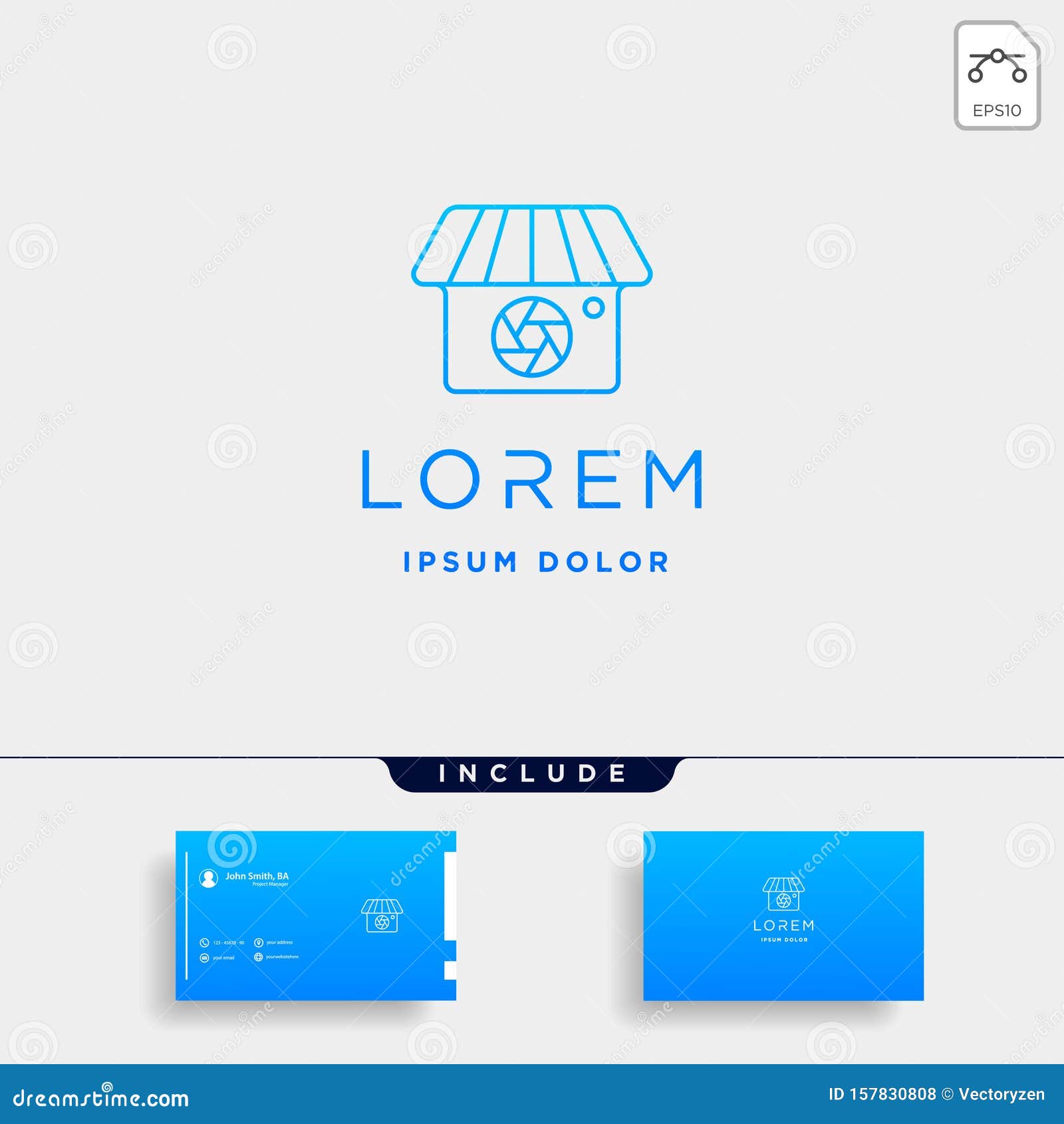 Camera Shop Logo Template Vector Design Symbol Vector Illustratie ...