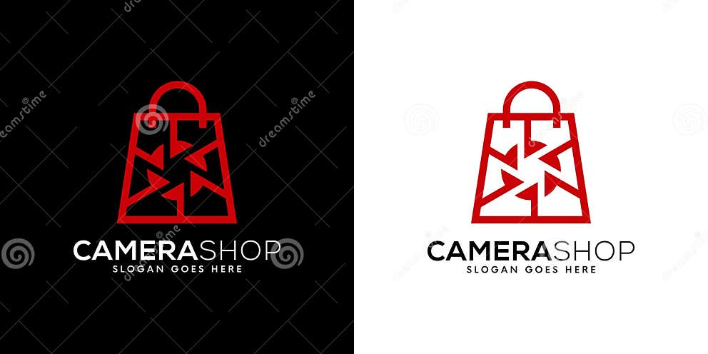 Camera Shop Logo Vector Design Stock Vector - Illustration of icon ...