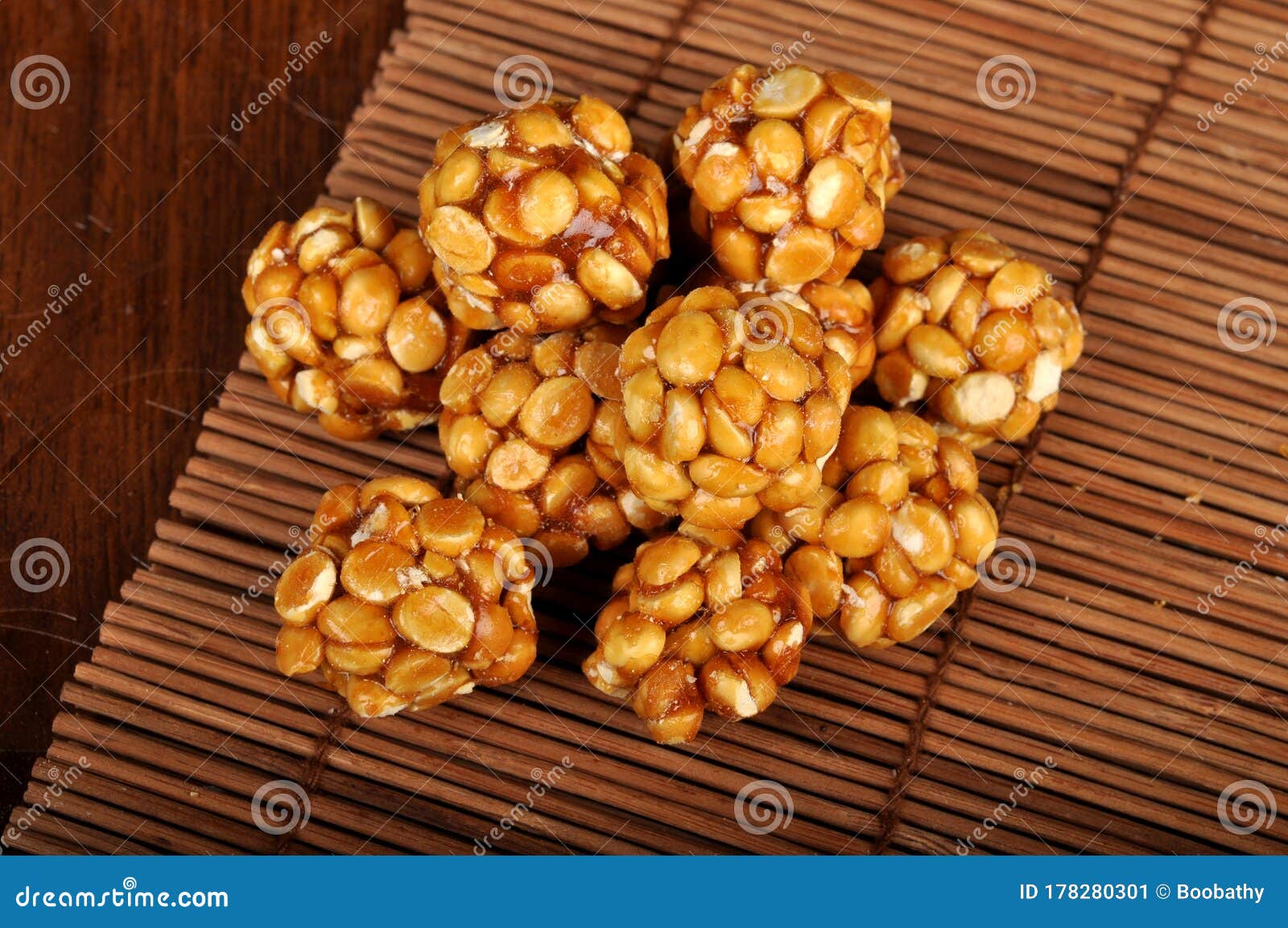 Groundnut sweets balls stock image. Image of barffi - 178280301