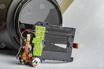 Camera Shutter. Camera Mechanism Stock Photo - Image of autofocus ...