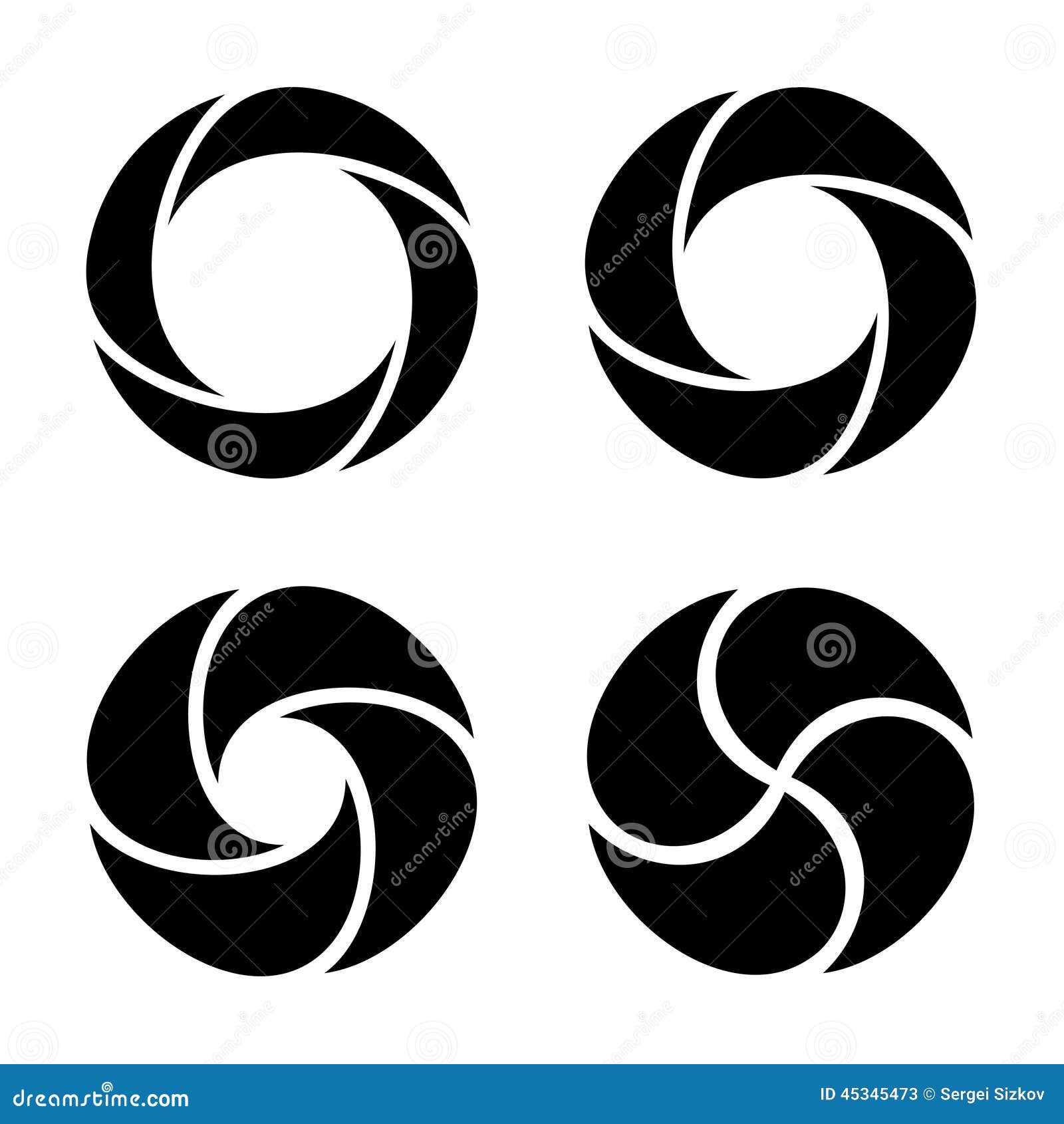 Camera Shutter stock vector. Illustration of isolated - 45345473