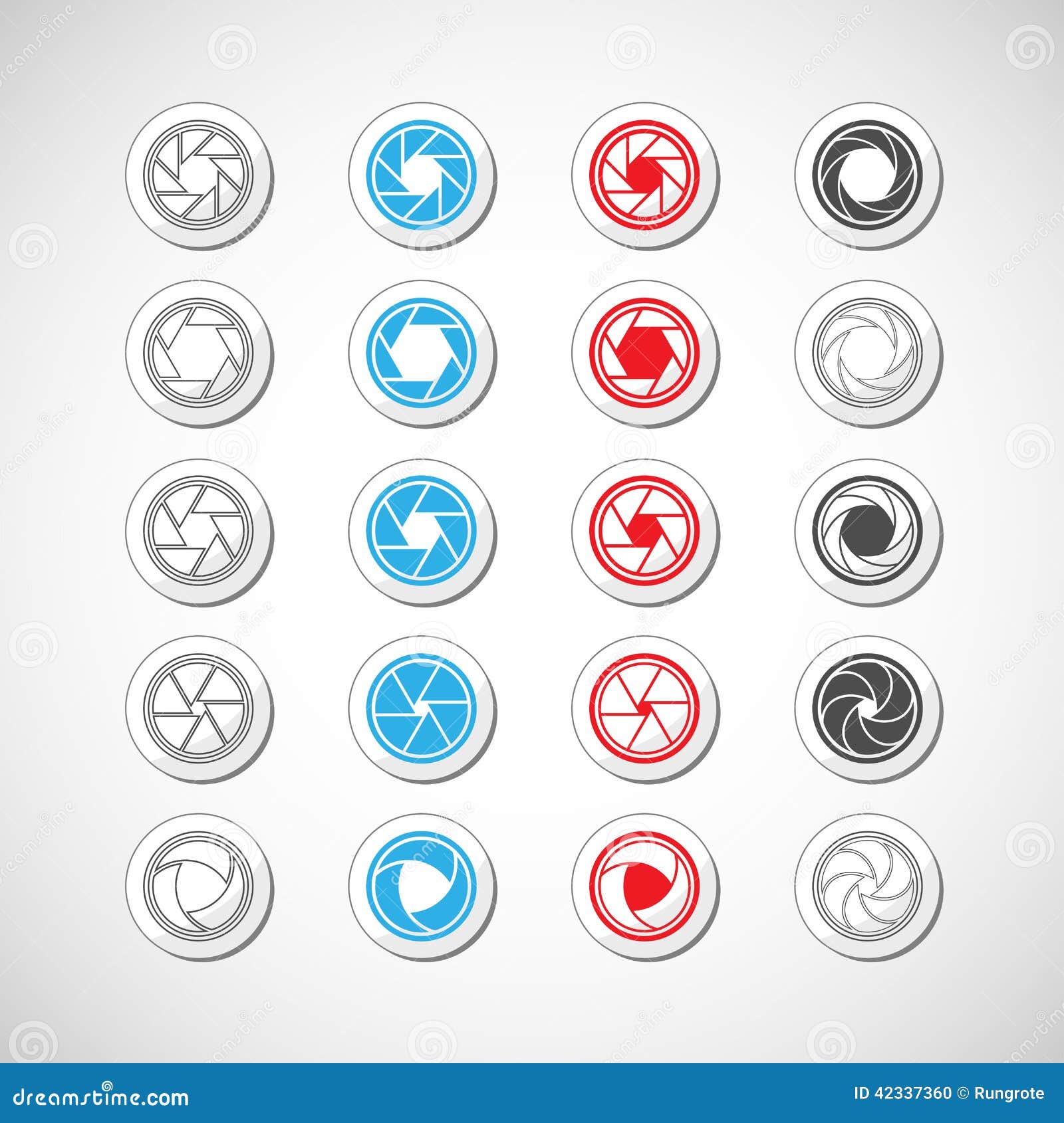 Shutter Icon. Photography Logo Design Creative Vector | CartoonDealer ...