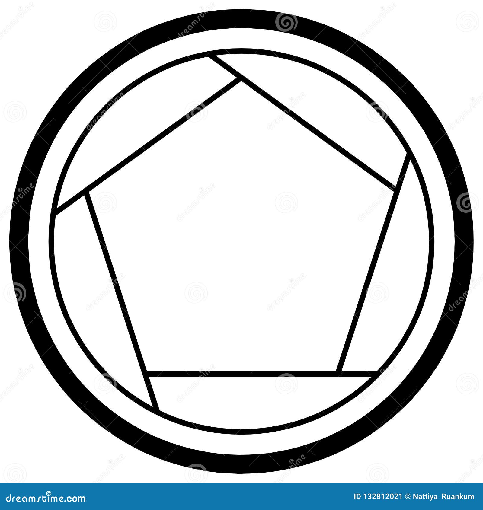 Camera Shutter Icon Symbol and Shutter Blade Vector Stock Vector ...