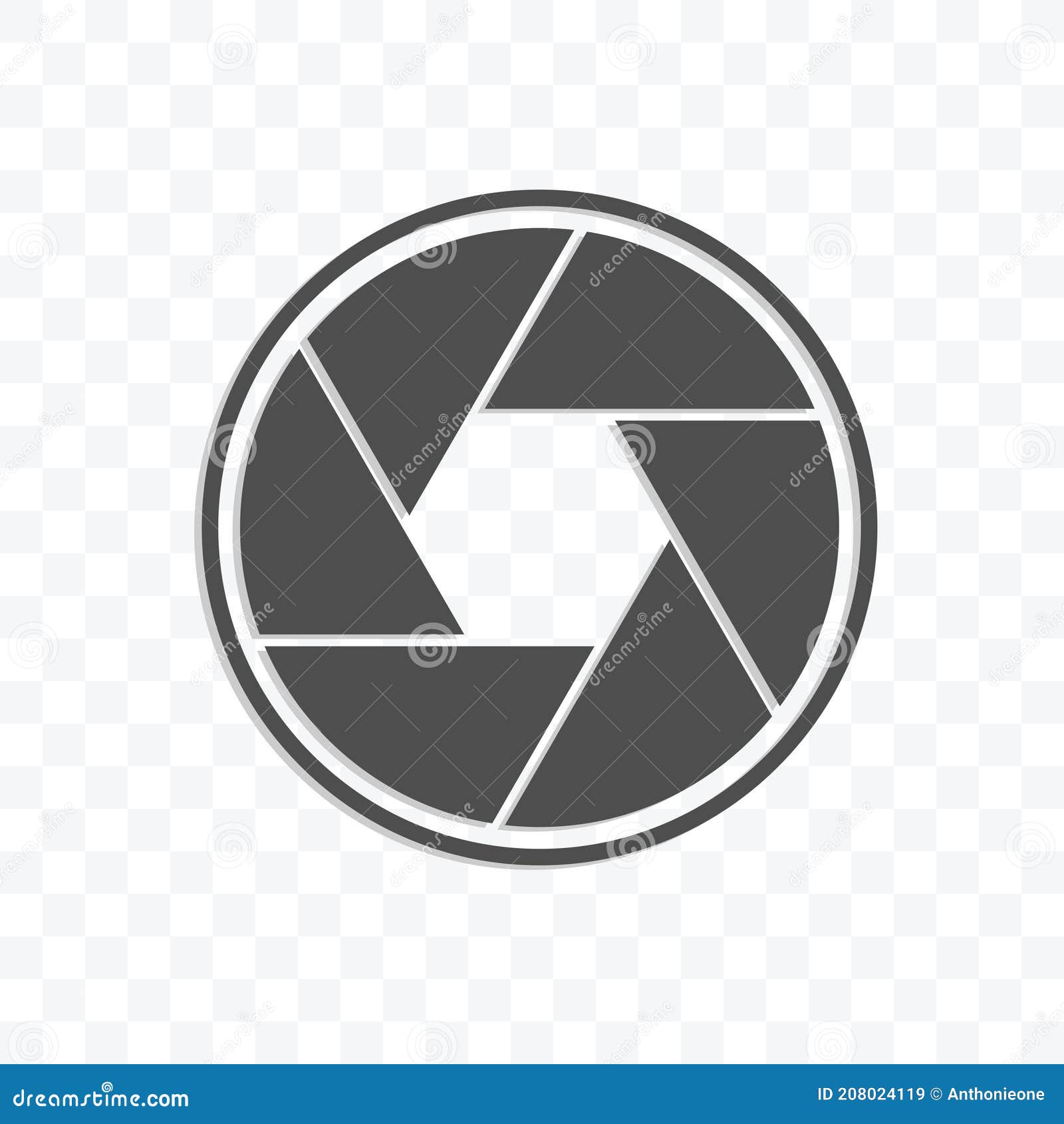 Camera Shutter Icon Vector Illustration Isolated on Transparent ...