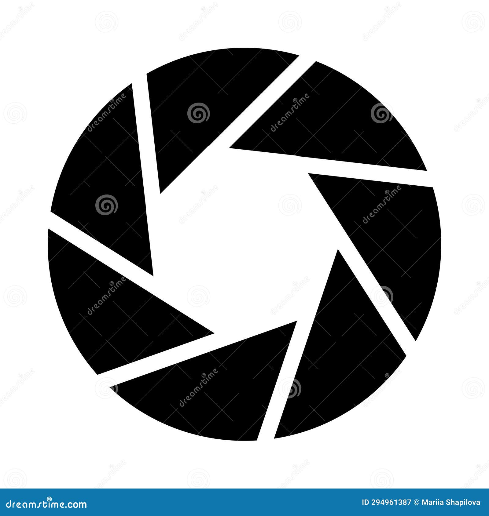 Camera Shutter Icon. Vector Illustration Stock Vector - Illustration of ...