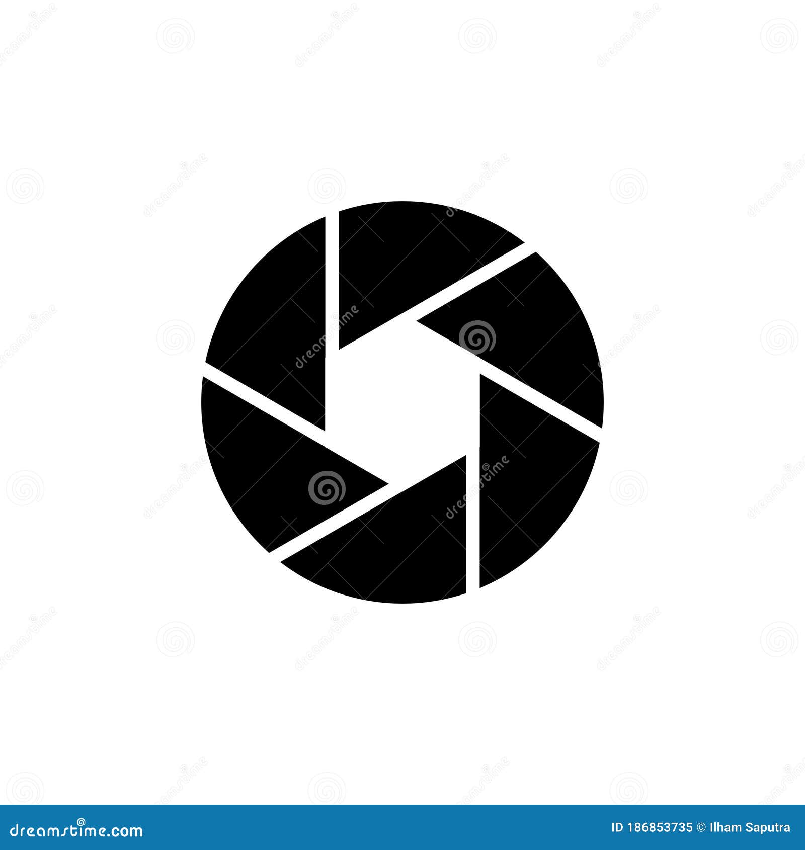 Camera Shutter Icon Vector, Illustration Logo Template in Trendy Style ...