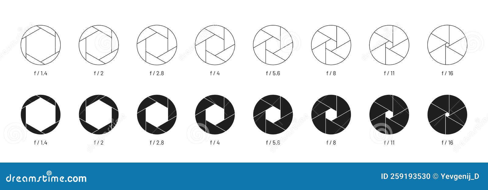 Camera Shutter Icons Collection. Set Of Camera Lens Aperture Pictograms ... Camera Shutter Icons Collection. Set Of Camera Lens Aperture Pictograms ...