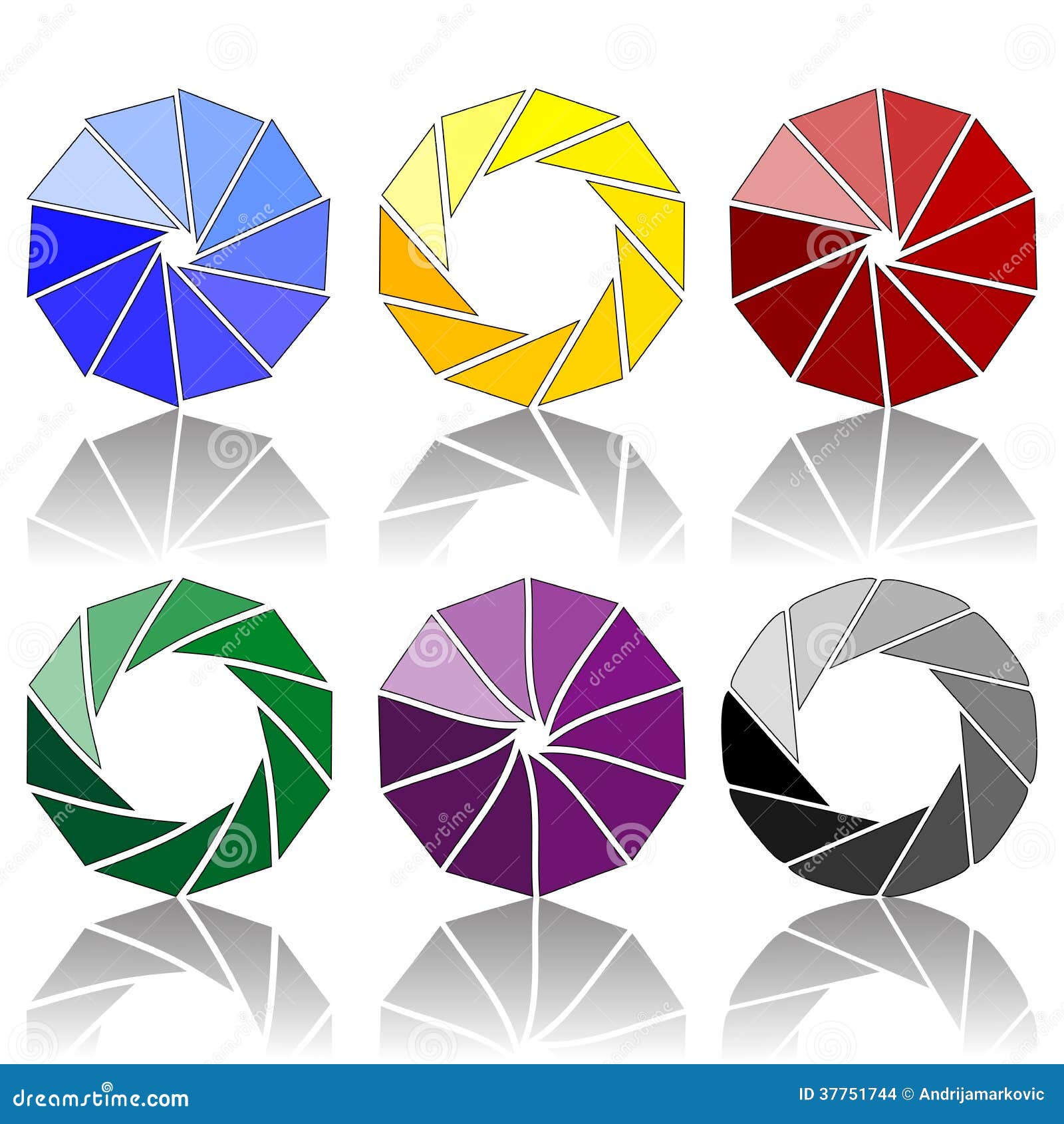 Camera shutter stock vector. Illustration of optical - 37751744