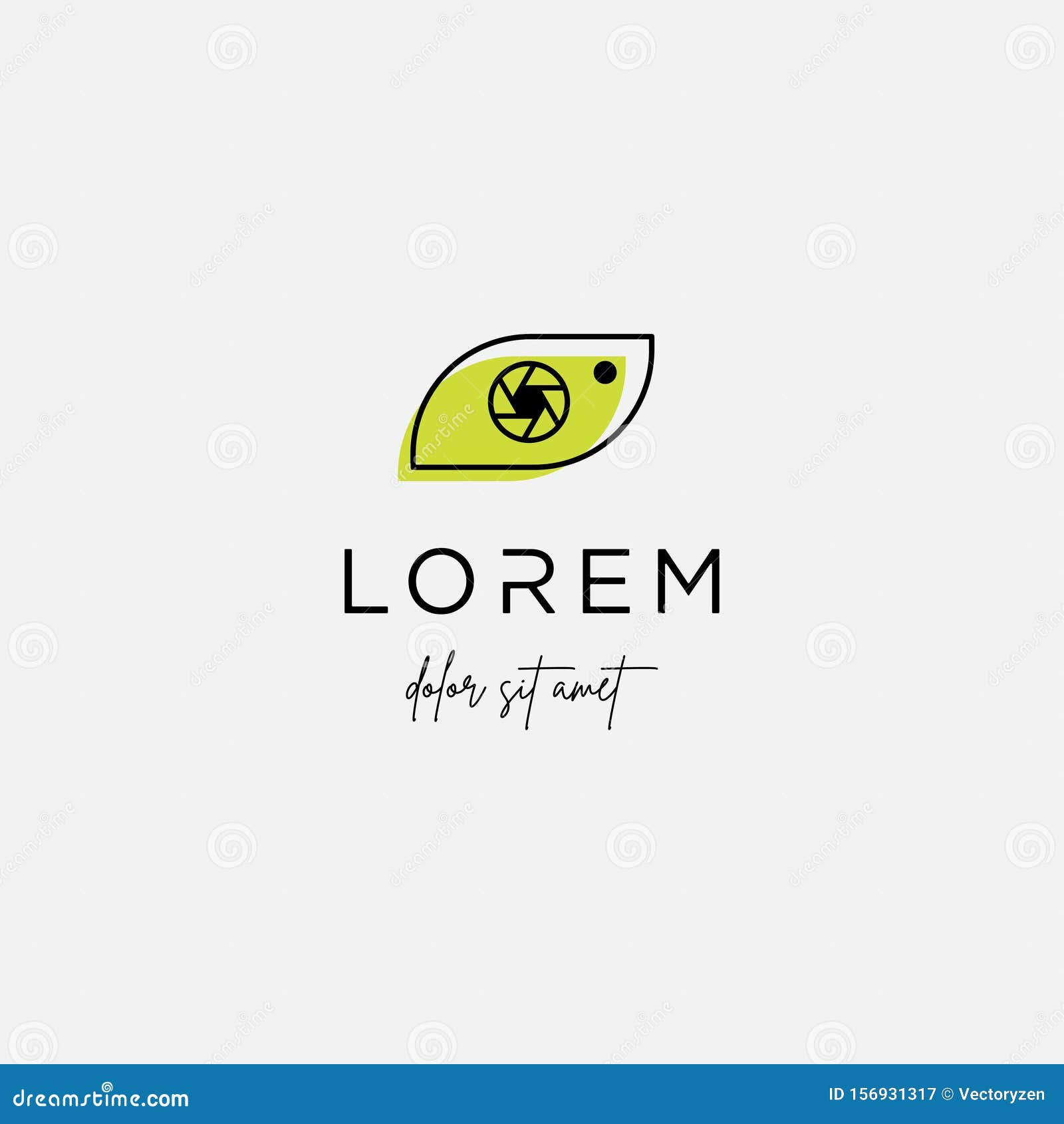 Camera Shutter Leaf Logo Design Vector Icon Stock Vector - Illustration ...