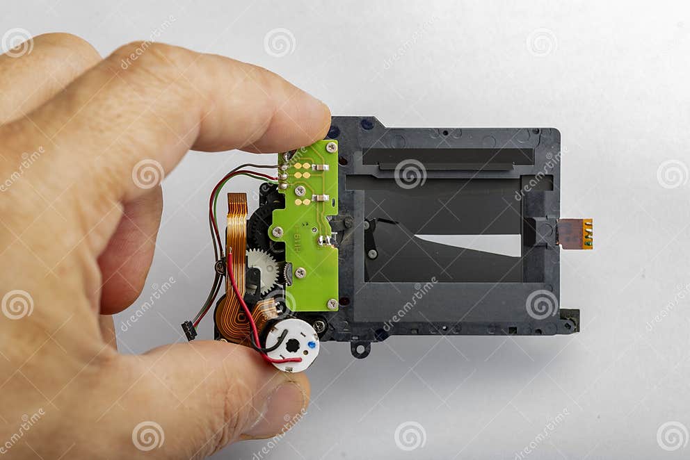 Camera Shutter. Camera Mechanism Stock Photo - Image of mechanism, dslr ...
