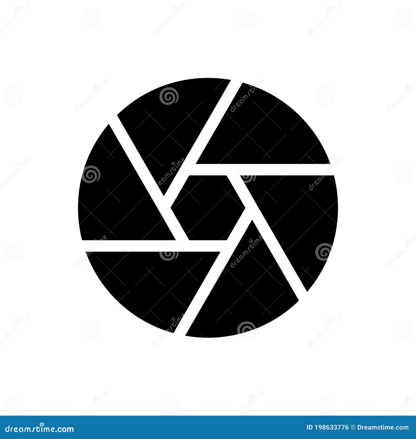 Camera Shutter Outline Icon Isolated. Symbol, Logo Illustration for ...