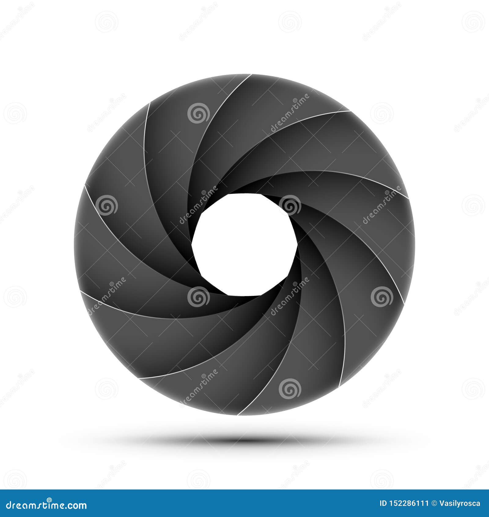 Camera Shutter Photography Icon Aperture. Focus Vector Black Lens Zoom ...