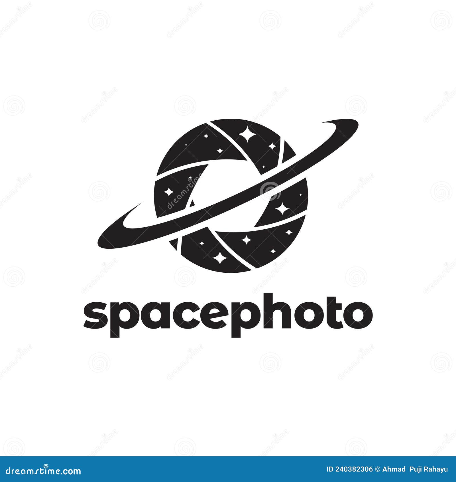 Camera Shutter with Ring Space Logo Design, Vector Graphic Symbol Icon ...
