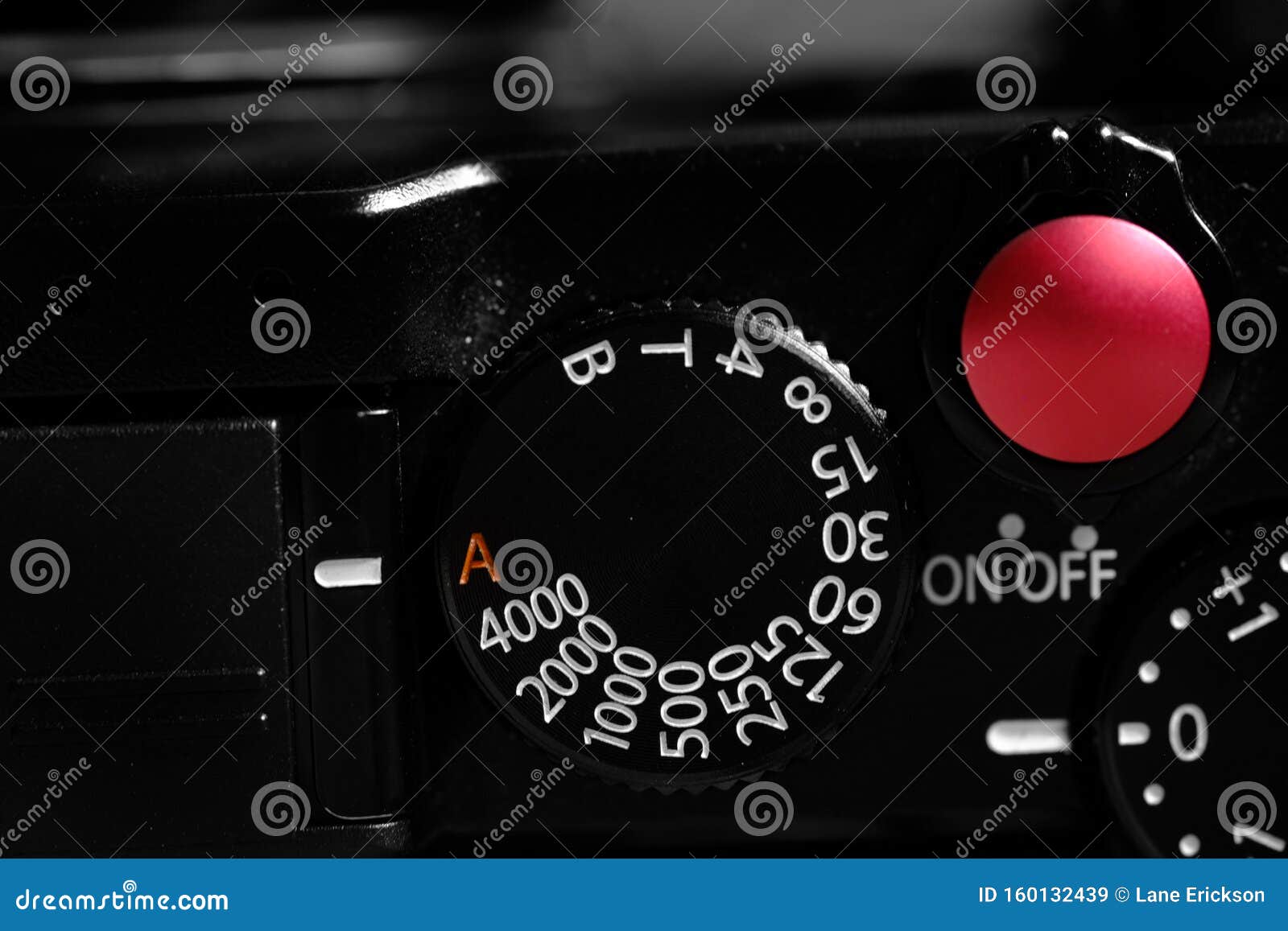 Camera with Shutter Dial Speed Settings Photography Stock Image - Image ...