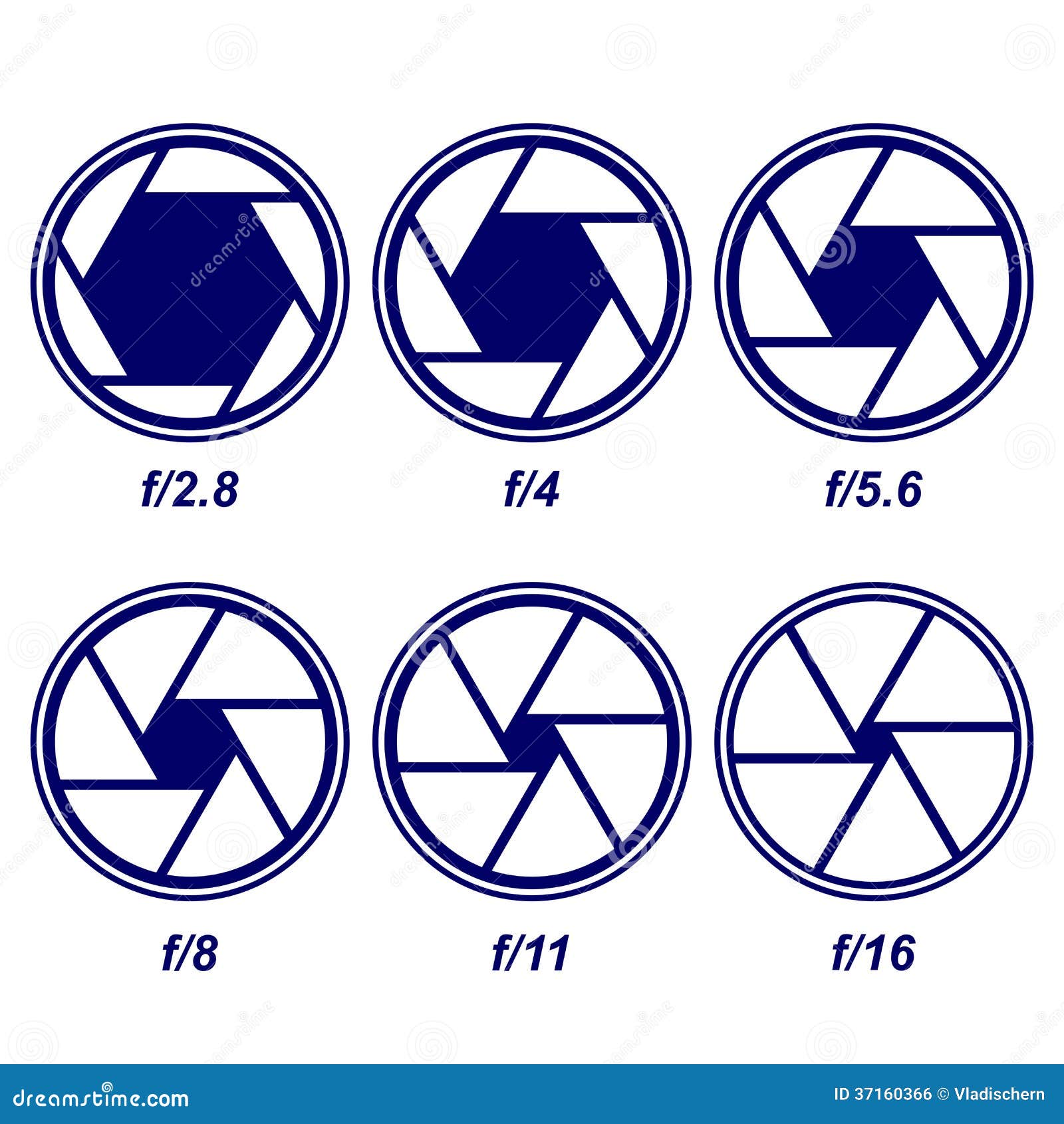 Camera Shutter Symbols Illustration Stock Vector - Illustration of ...
