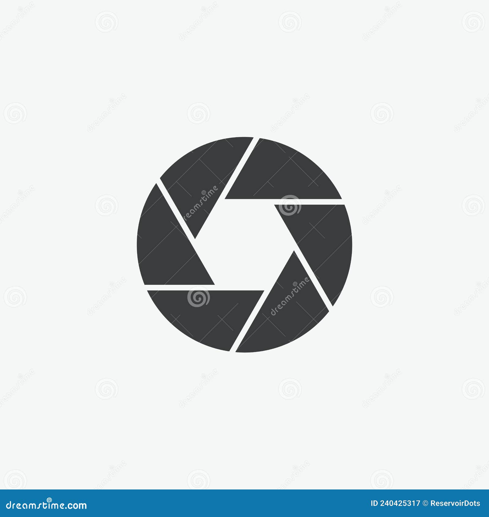 Camera Shutter Vector Icon stock vector. Illustration of design - 240425317