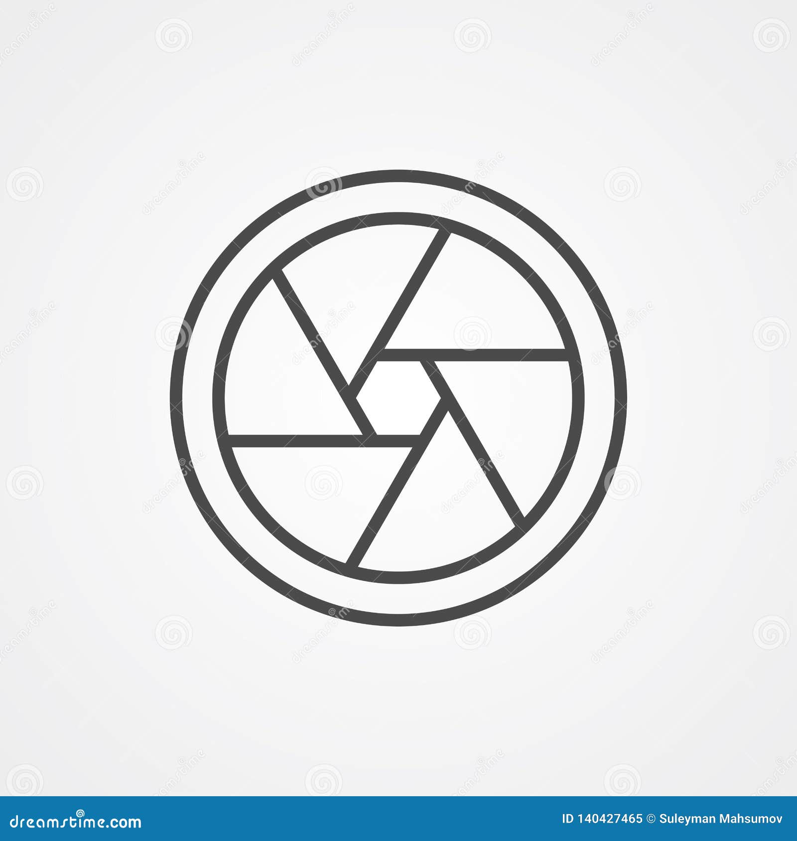 Camera Shutter Vector Icon Sign Symbol Stock Vector - Illustration of ...