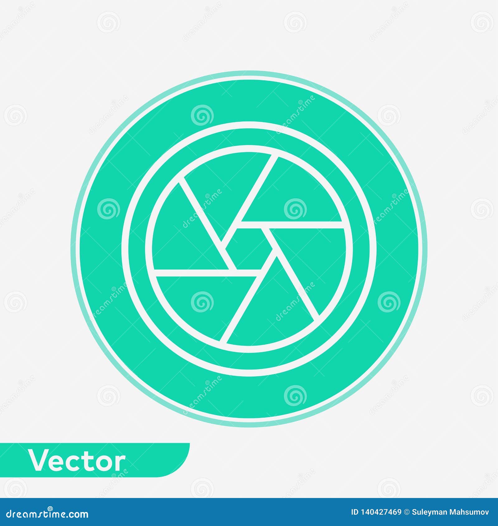 Camera Shutter Vector Icon Sign Symbol Stock Vector - Illustration of ...