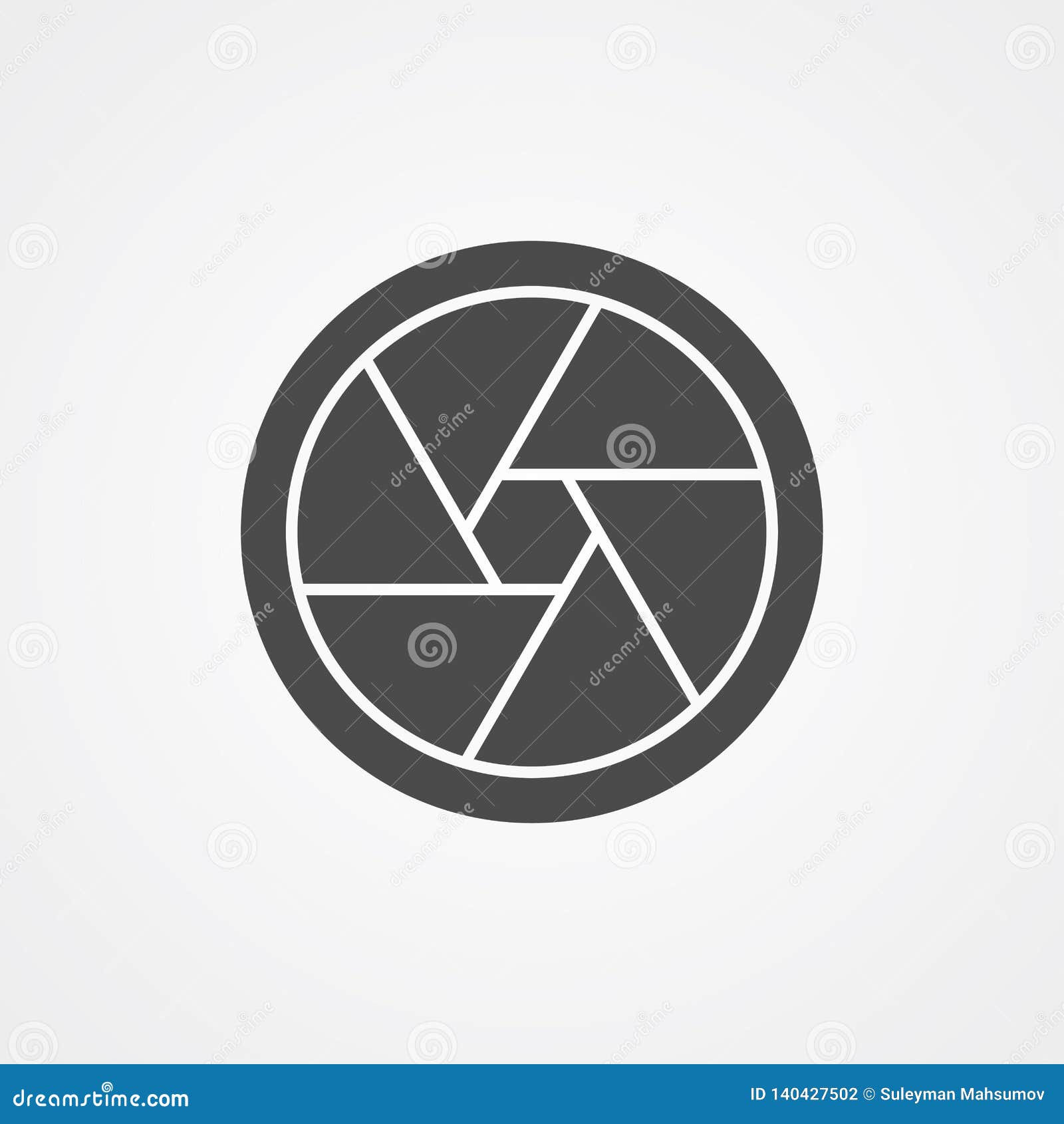 Camera Shutter Vector Icon Sign Symbol Stock Vector - Illustration of ...