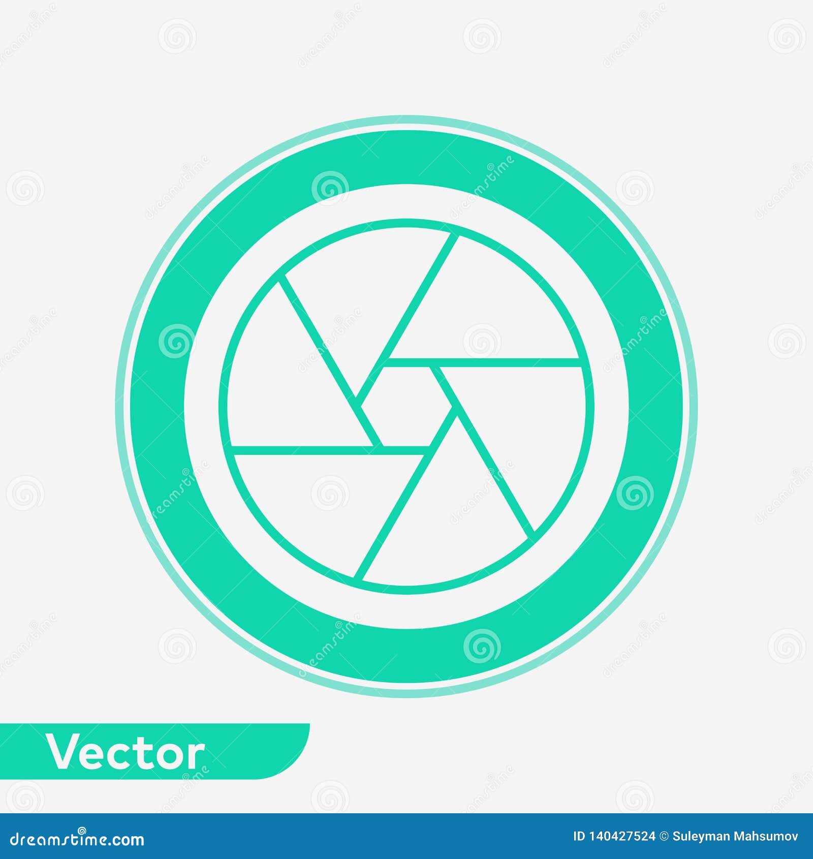 Camera Shutter Vector Icon Sign Symbol Stock Vector - Illustration of ...