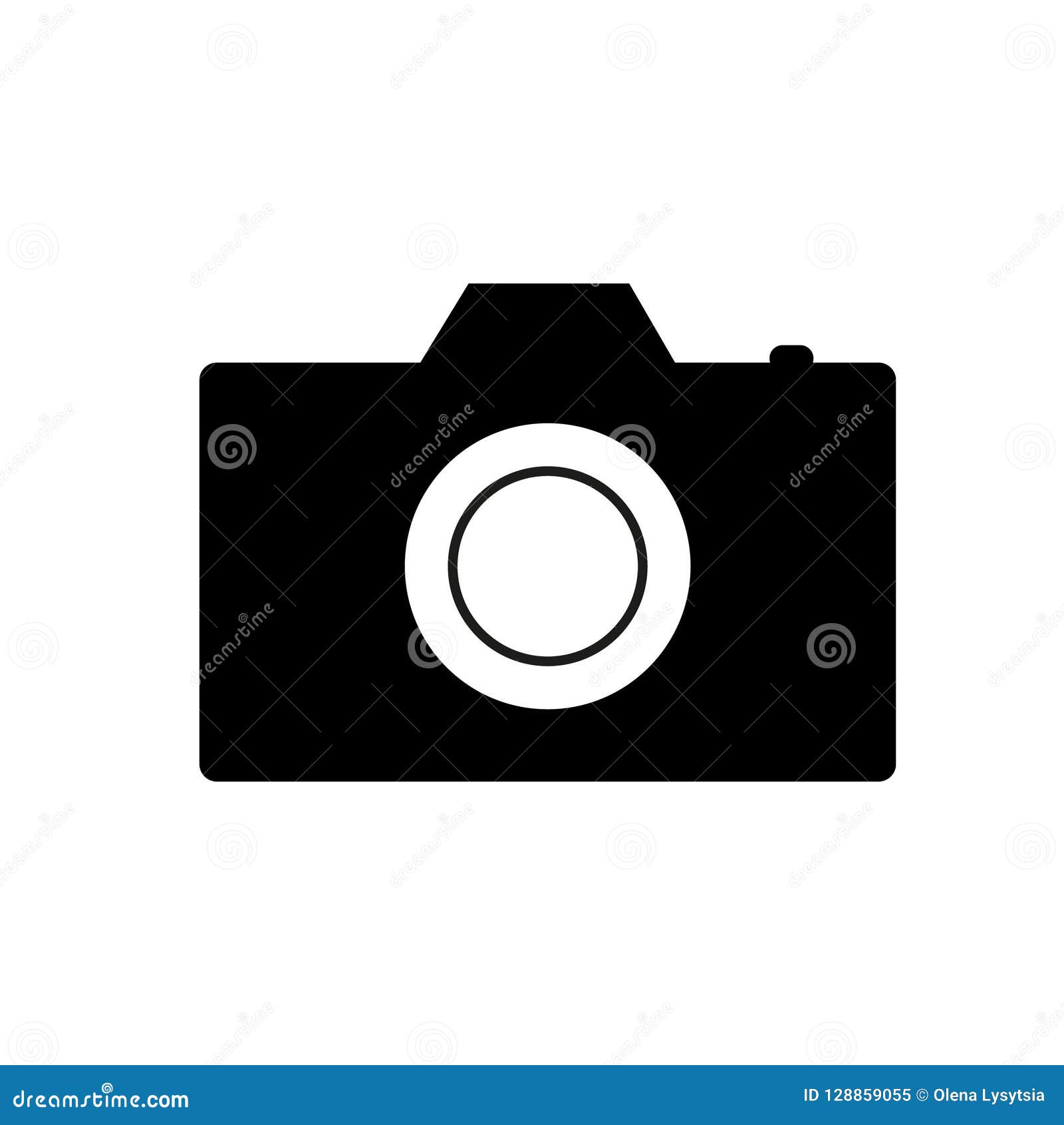 Camera sign vector stock vector. Illustration of white - 128859055