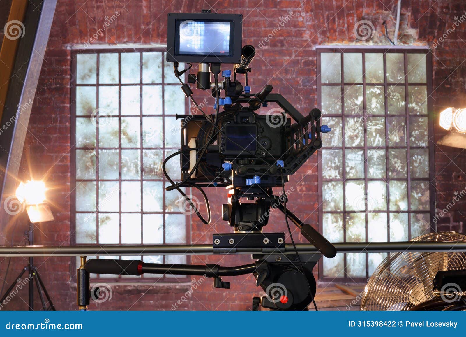 Camera with Special Devices for Shooting Video on Stock Photo - Image ...