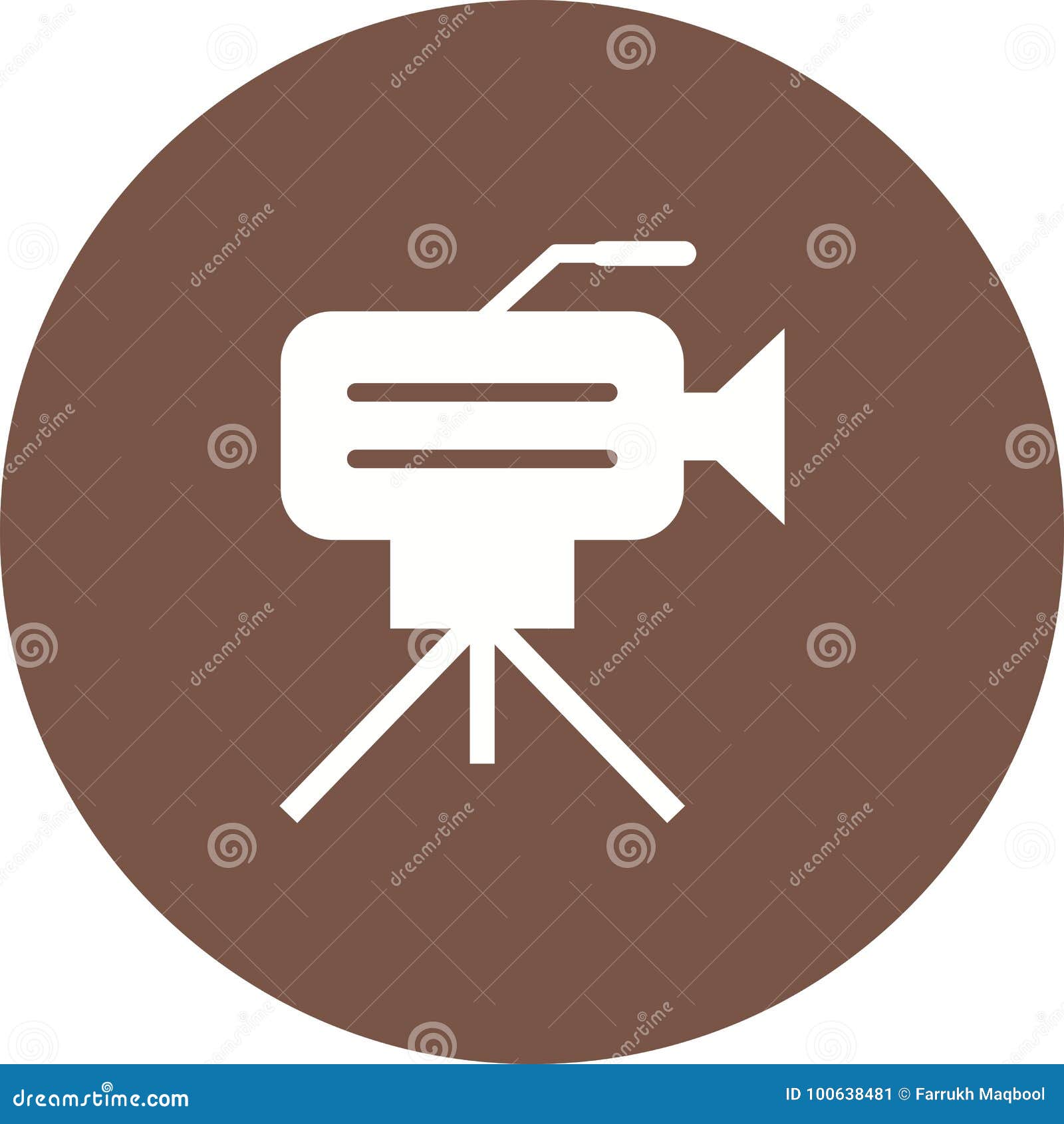 Camera on Stand stock vector. Illustration of technology - 100638481