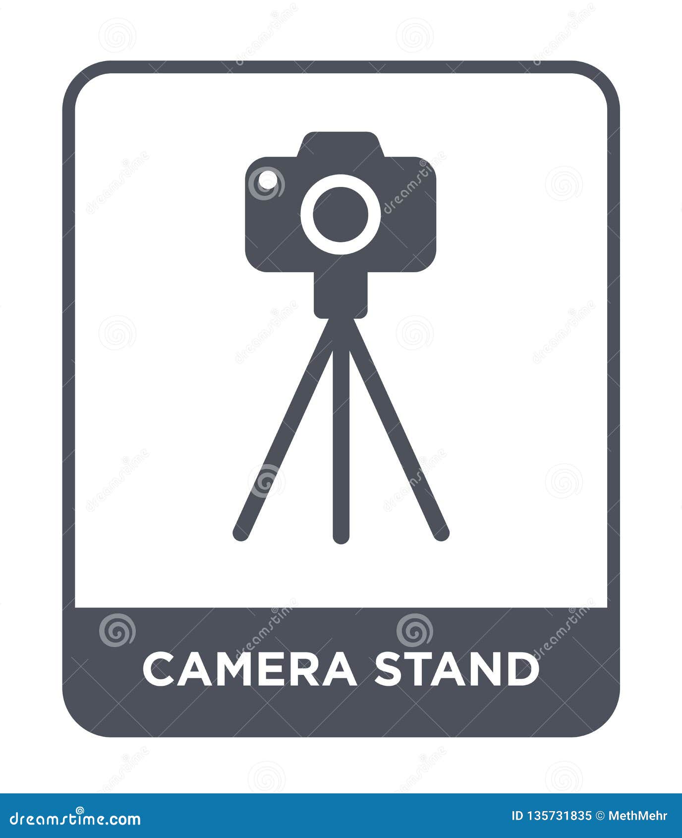 Camera Stand Icon in Trendy Design Style. Camera Stand Icon Isolated on ...