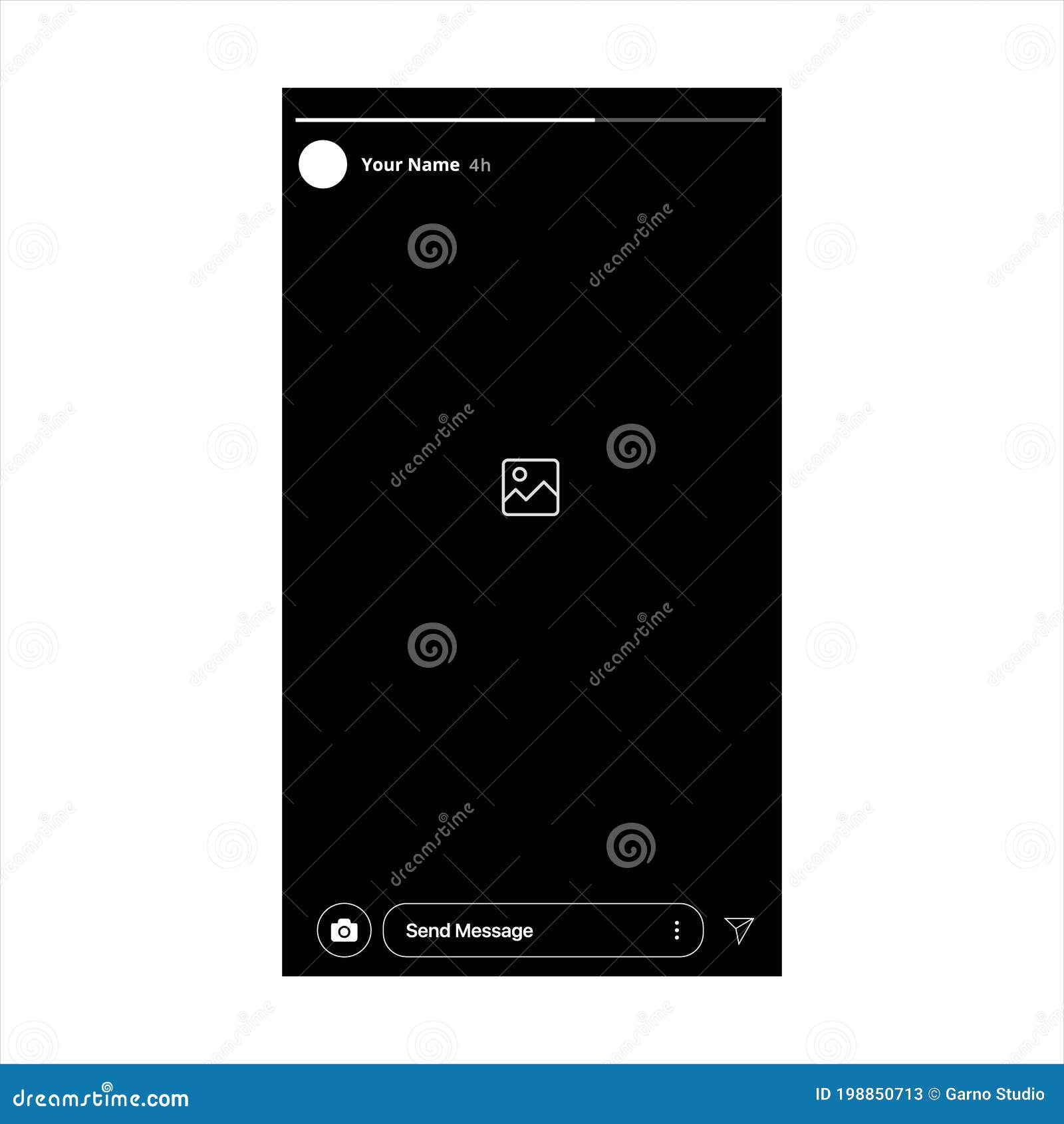 Instagram Camera Story Screen Interface Illustration Stock Vector ...