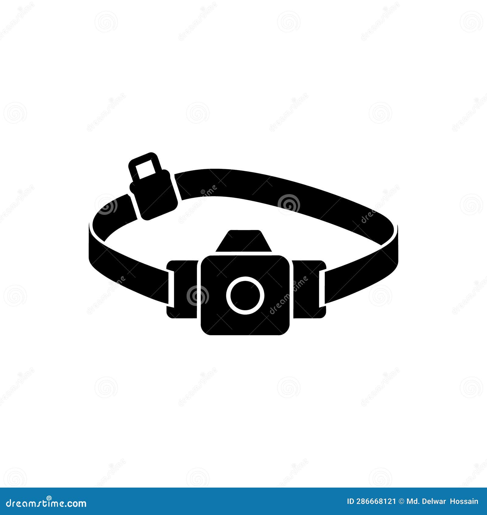 Camera strap mount icon stock illustration. Illustration of label ...