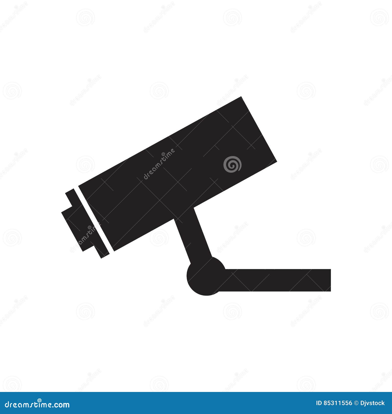 Camera Surveillance Security Vigilance Pictogram Stock Illustration ...
