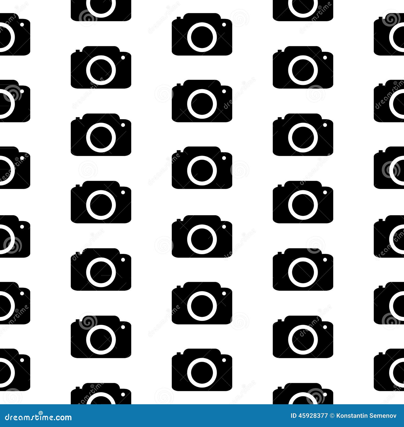 Camera Symbol Seamless Pattern Stock Illustration - Illustration of ...