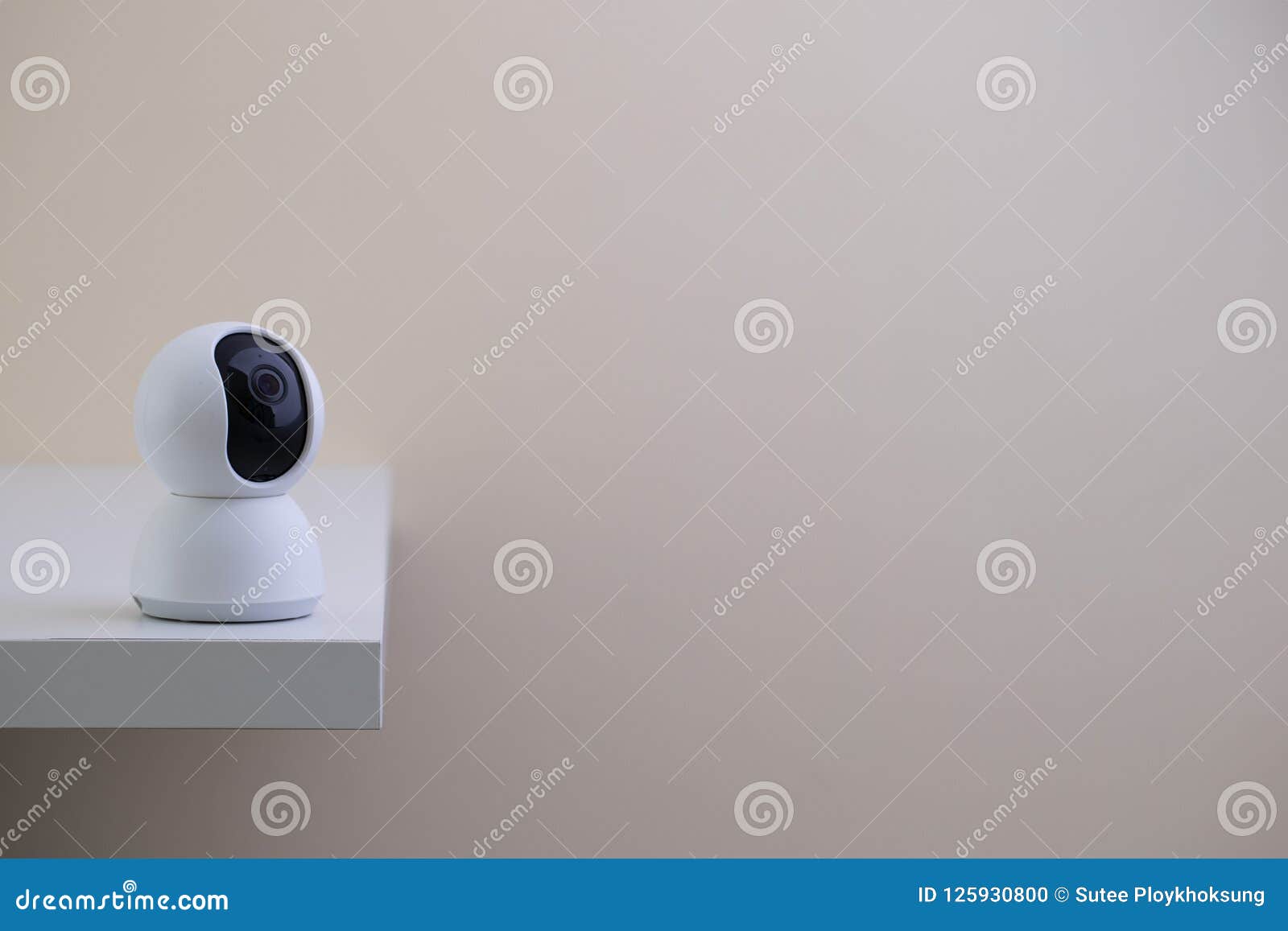 360 Home Seurity Camera on Table Stock Photo - Image of camera, protect ...