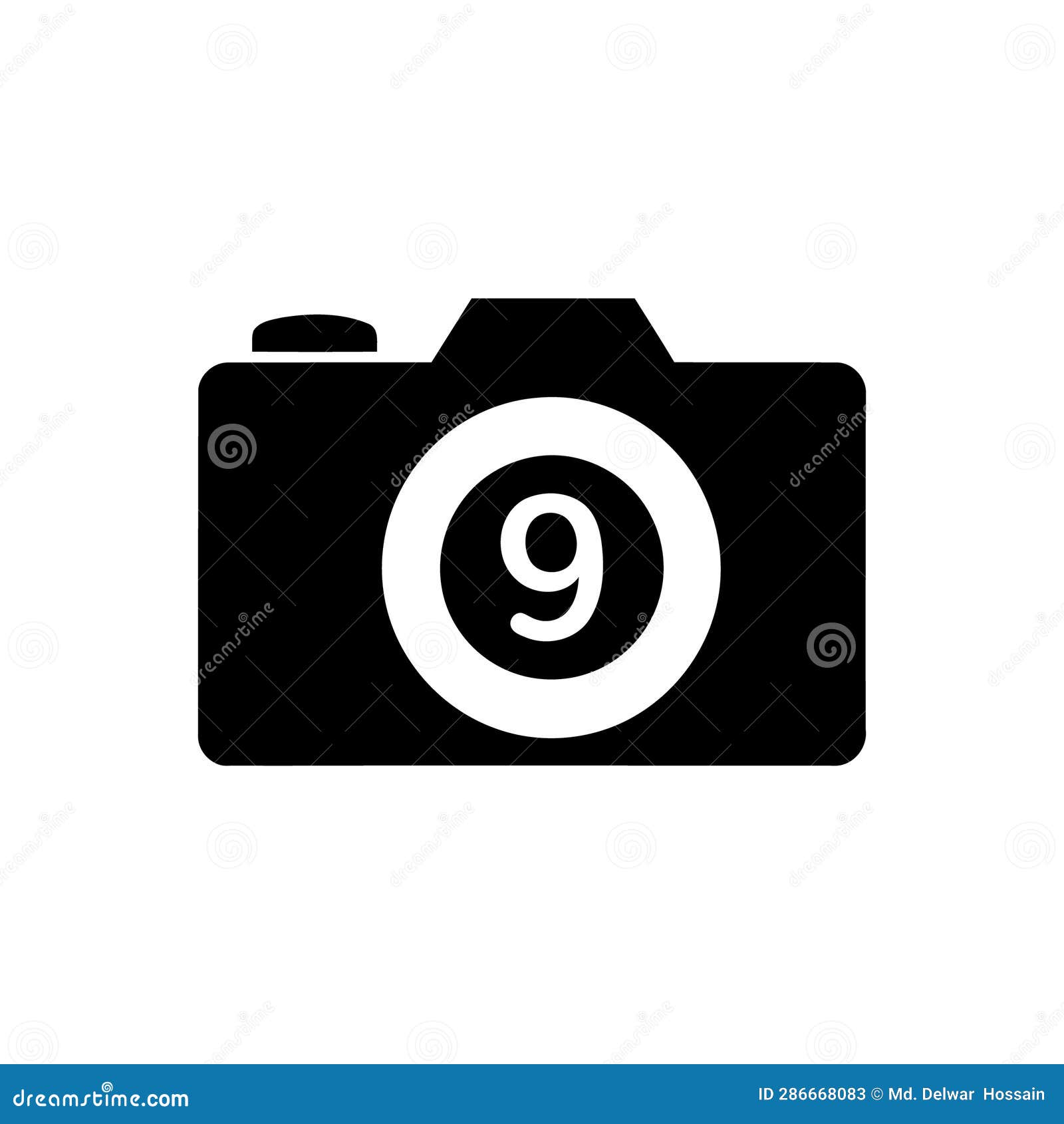 Camera timer icon stock illustration. Illustration of timer - 286668083