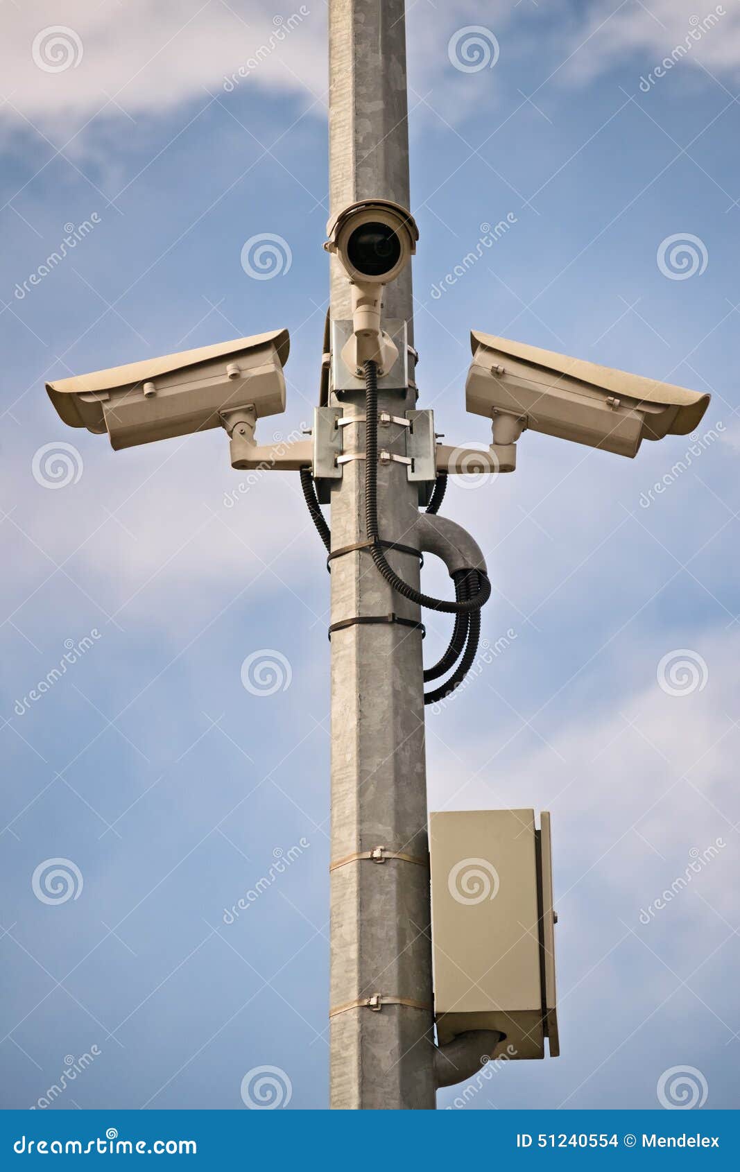Camera tower stock photo. Image of outdoor, cctv, urban - 51240554