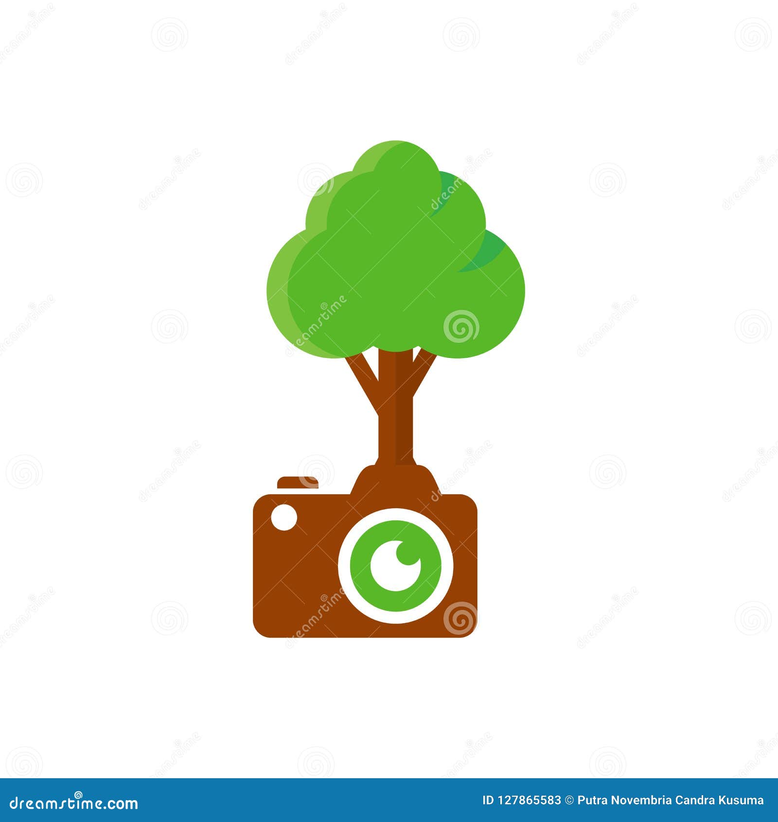 Camera Tree Logo Icon Design Stock Vector - Illustration of focus ...