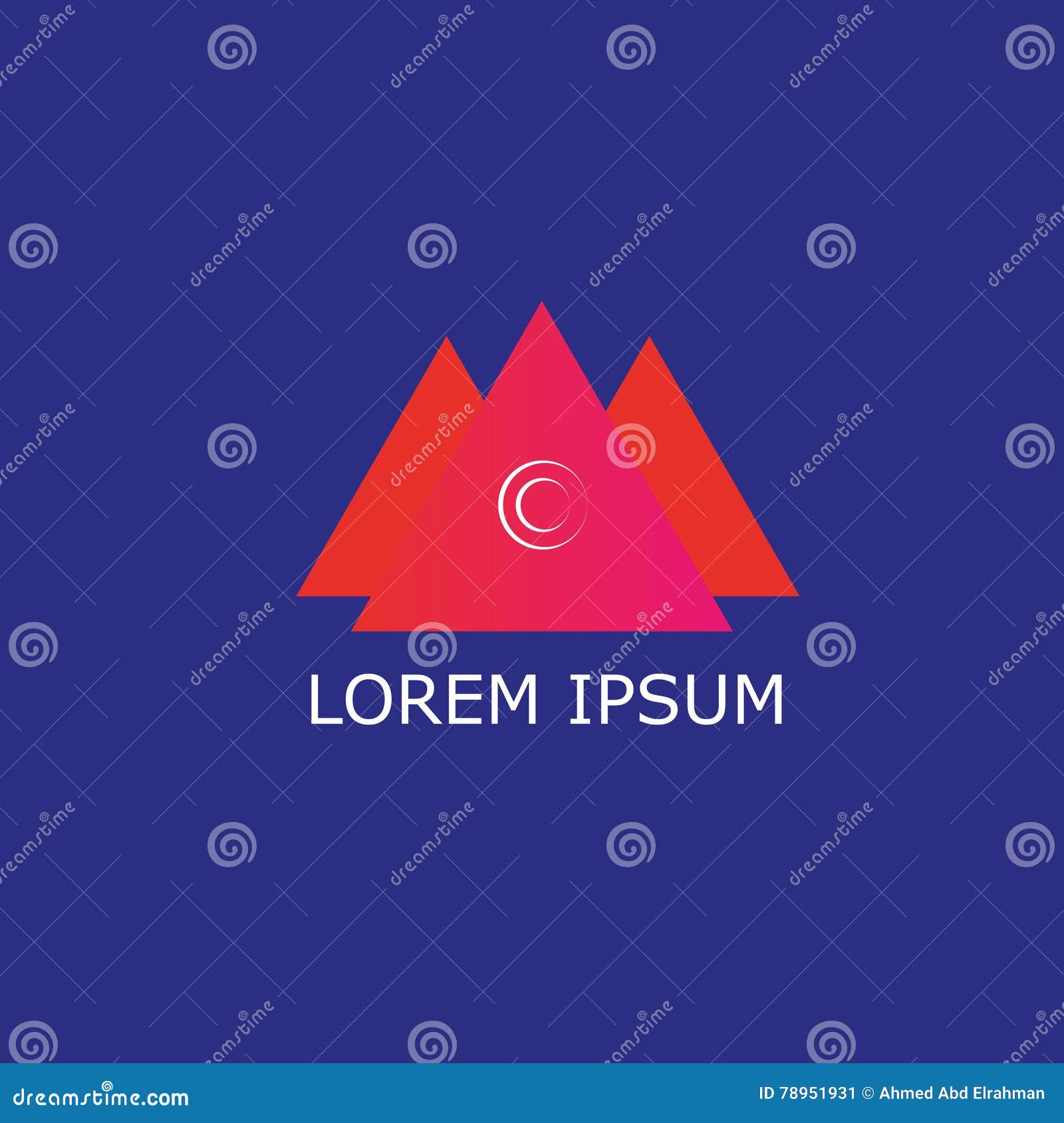 Camera triangles logo stock vector. Illustration of shape - 78951931