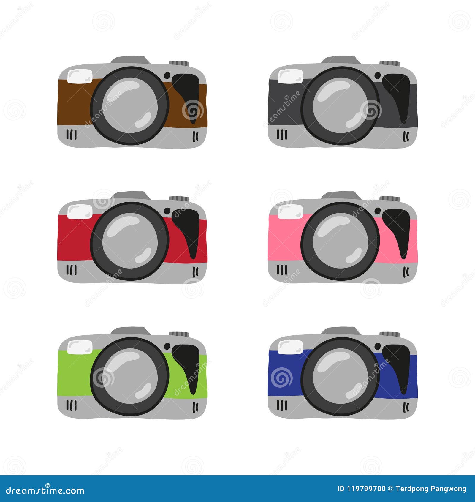 Camera Vector Collection Design Stock Illustration - Illustration of ...