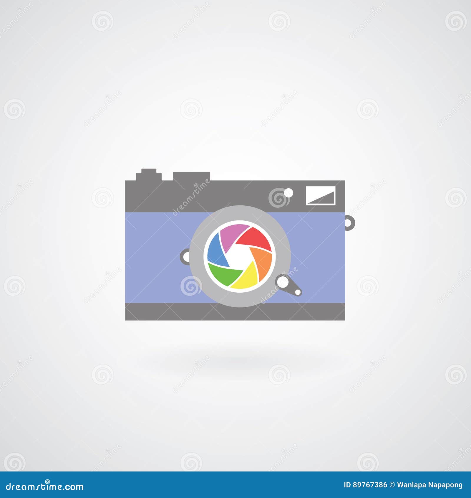 Camera vector stock vector. Illustration of flare, design - 89767386
