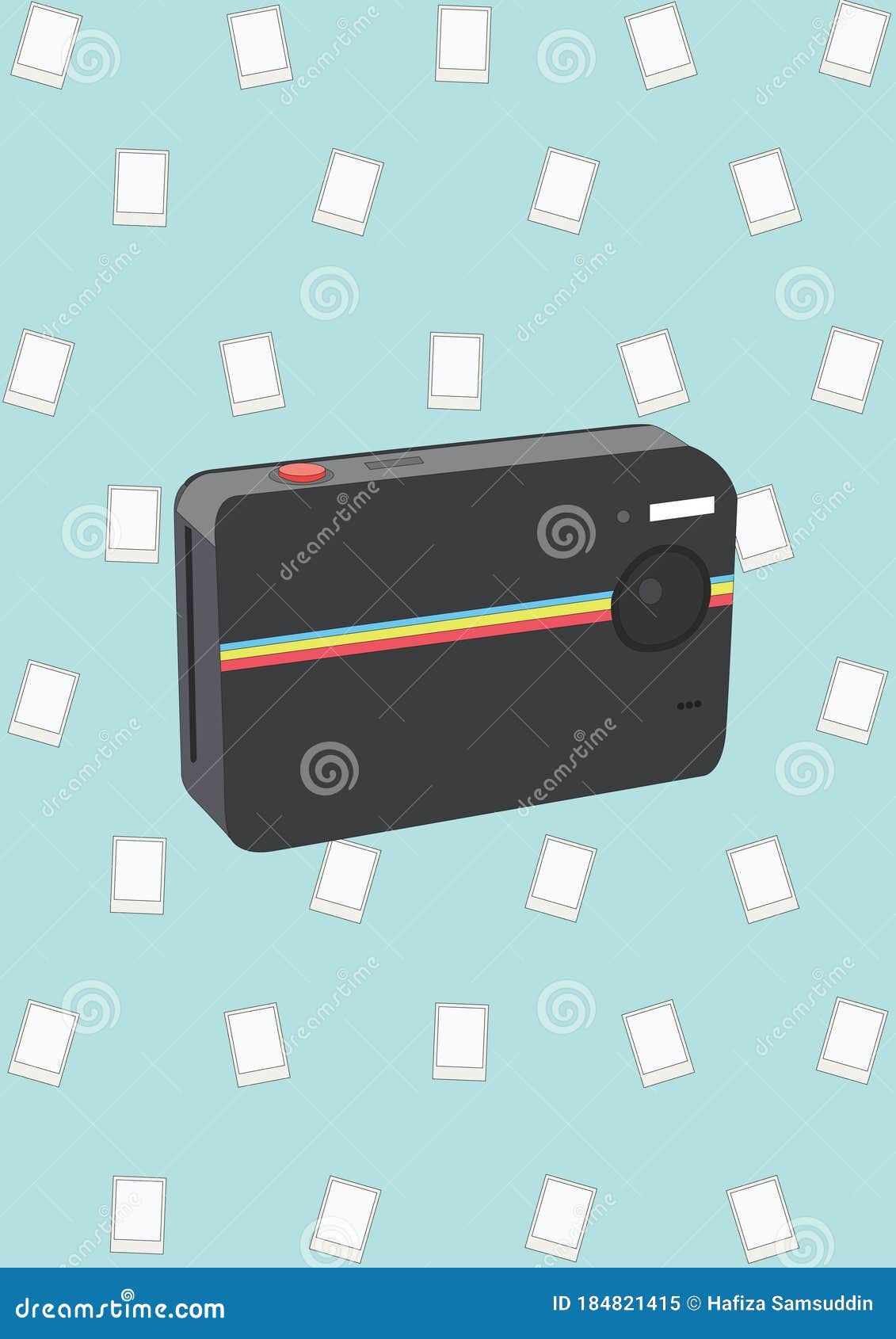 Camera. Vector Illustration Decorative Background Design Stock ...