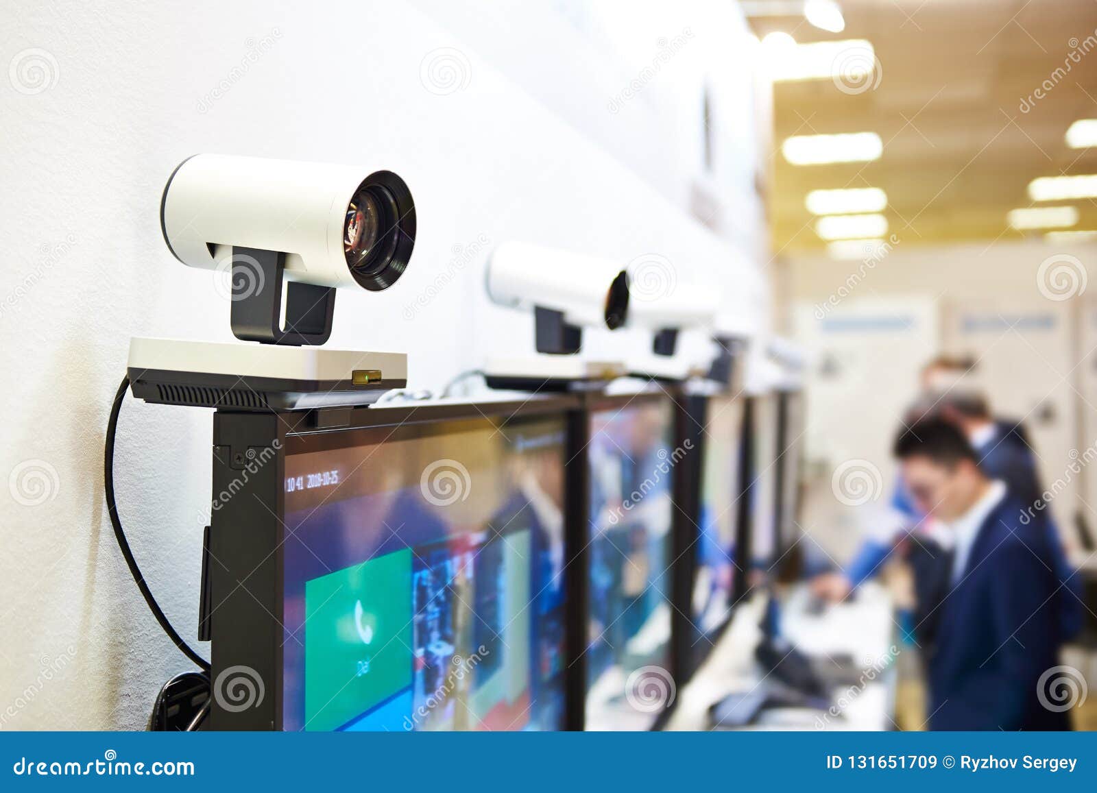 Camera for Video Conferencing Stock Image - Image of business ...