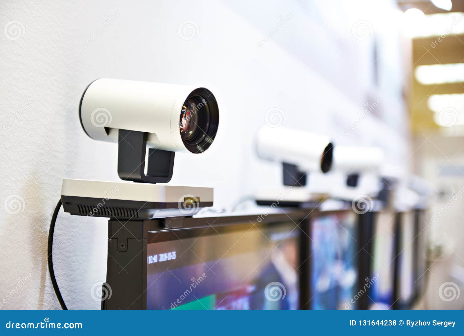 Camera for Video Conferencing Stock Photo - Image of distance, media ...