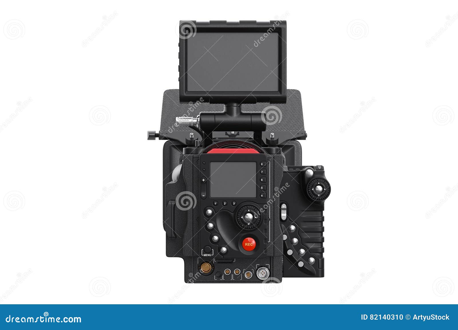 Camera Video Digital, Back View Stock Illustration - Illustration of ...
